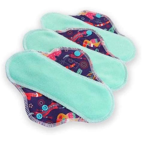 Serviettes Hygiéniques Réutilisables En Tissu Lavables Paquet De 3