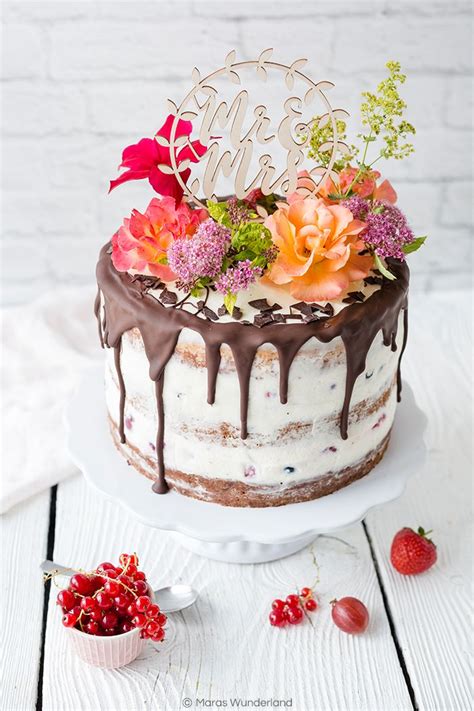 Mini Naked Hochzeitstorte Mit Sommerbeeren Maras Wunderland Recipe