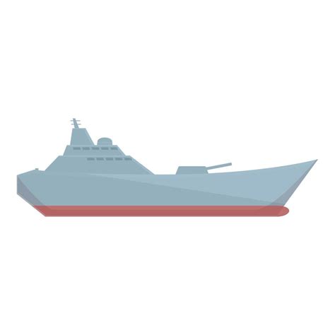 Navy Ship Icon Cartoon Vector Naval Boat Vector Art At Vecteezy