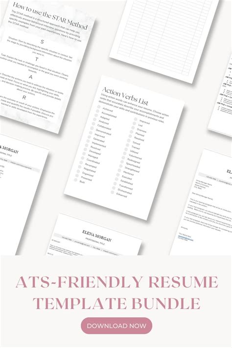 ATS Friendly Resume Google Docs Templates Bundle