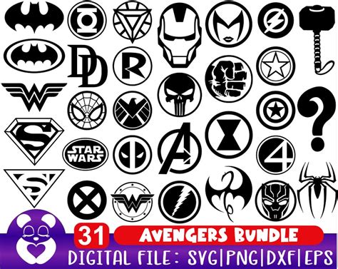 Avengers Svg Bundle Avengers Svg Avengers Circle Svg Marvel Etsy