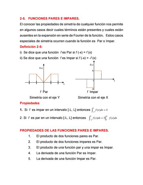 Unidad 2 3 Con Ejemplo Apuntes 1 FUNCIONES PARES E IMPARES El