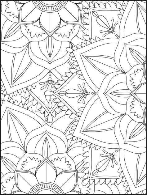Floral Mandala Coloring Pages Flower Mandala Coloring Page Coloring