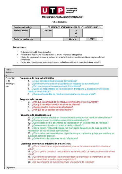 Ejemplo de Fichas textuales TAREA N4 DEL TRABAJO DE INVESTIGACIÓN