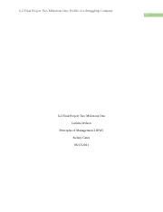 Final Project Two Milestone One Docx Final Project Two