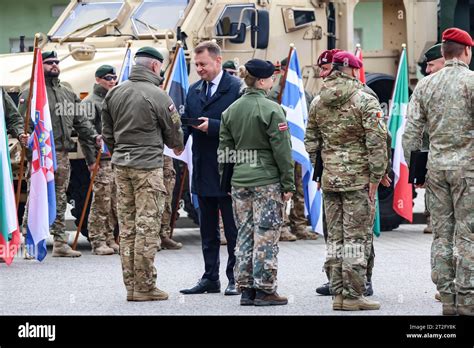 Ministrer Of National Defense Of Poland Mariusz B Aszczak Presents