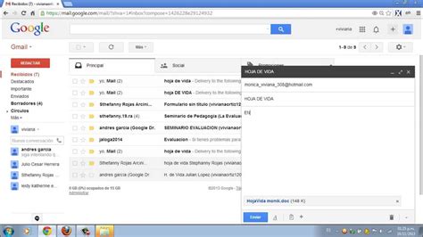 VIDEO TUTORIAL PARA ENVIAR UN CORREO CON ARCHIVOS ADJUNTOS EN GMAIL