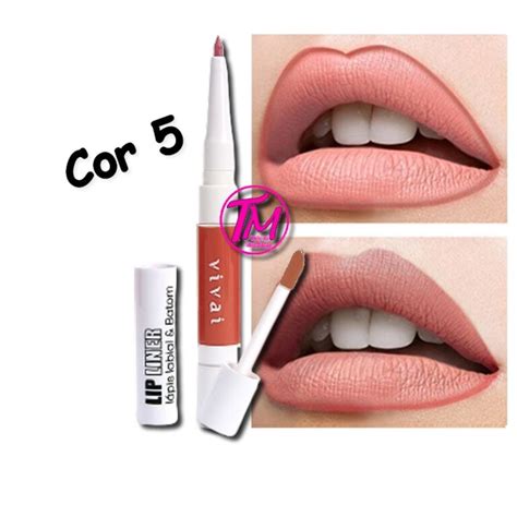 Lip Liner L Pis Labial E Batom Liquido Cor Vivai Tudo De Maquiagem
