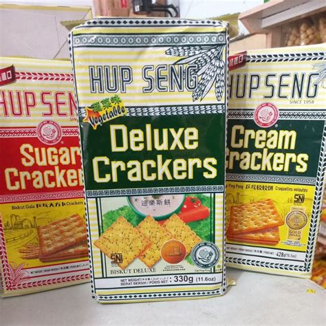 Jual HUP SENG HUPSENG BISCUIT BISKUIT CREAM ASIN SUGAR MANIS