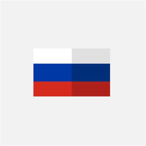 Premium Vector Russia Flag Icon