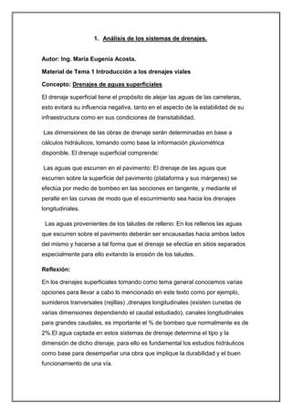 Analisis De Drenajes PDF Descarga Gratuita