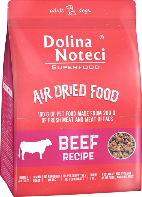 DOLINA NOTECI SUSZONA KARMA DLA PSA WOŁOWINA 1KG 14489817313 Allegro pl