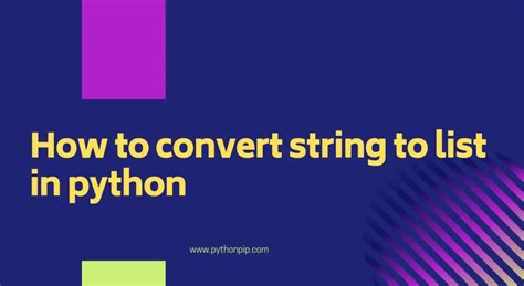 how to convert string to list in python