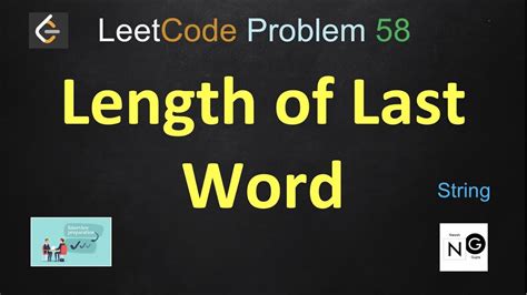 length of last word leetcode leetcode 58 string youtube