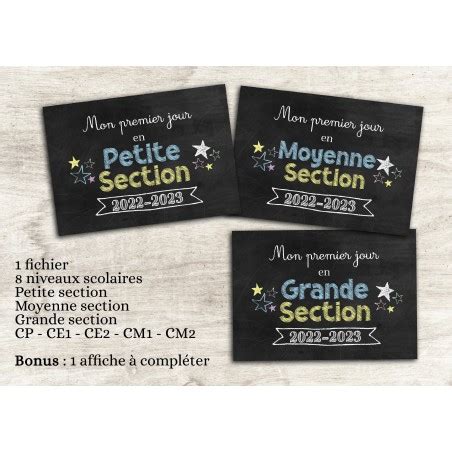 Kit Affiches Premier jour d école à télécharger