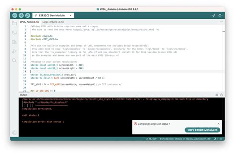 LVGL Version 8 X Missing Lvgl Src Display Directory But It S In
