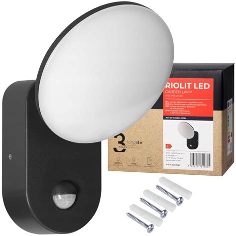 Lampa Zewnętrzna Elewacyjna Czujnik Ruchu LED 15W AD OP 6206BLPMR4