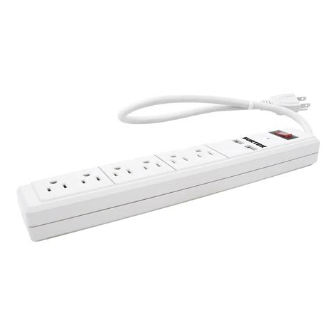 Multicontacto Barra 6 Entradas 2 Puertos USB 136204 Surtek
