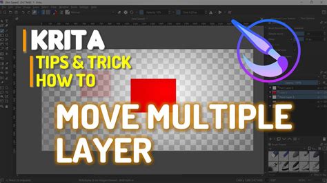 Krita How To Move Multiple Layers YouTube