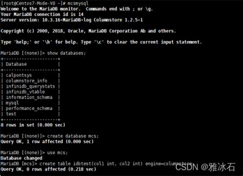 安装mariadb Columnstore（103版本） Csdn博客