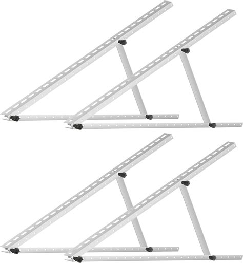 Warmfay 2 Stück Solarmodul Halterung 114CM 45 Alu Balkonkraftwerk