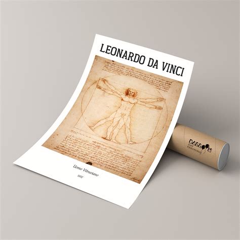 Leonardo Da Vinci Uomo Vitruviano 1492 Da Vinci Print Da Vinci Wall