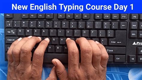 New English Typing Course Day 1 English Typing English Typing Kaise