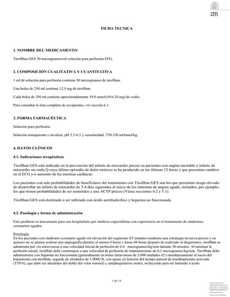 FICHA TECNICA 1 NOMBRE DEL MEDICAMENTO