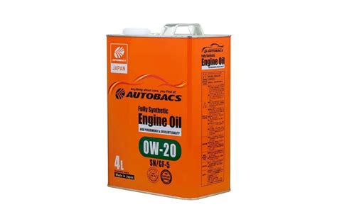 Моторное масло AUTOBACS 0w 20 engine oil api sn ilsac gf 5 synthetic