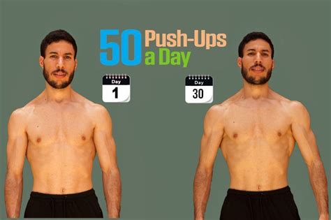Push Ups 50 Push Ups Big Biceps Push Up Challenge Transformation