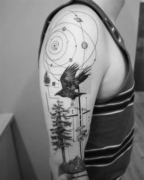 Erstaunliche Nordische Raben Tattoo Designs Und Bedeutungen Inspiriert
