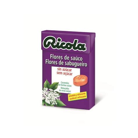 Rebuçados Flor Sabugueiro sem açúcar 50 gr Ricola