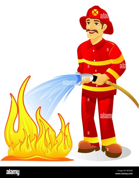Cartoon Firefighter Picture