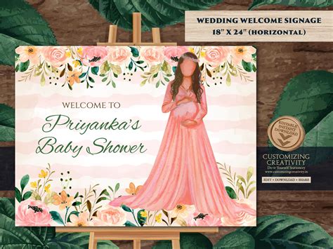 Godh Bharai Cards Seemantham Invite Indian Baby Shower Invite As
