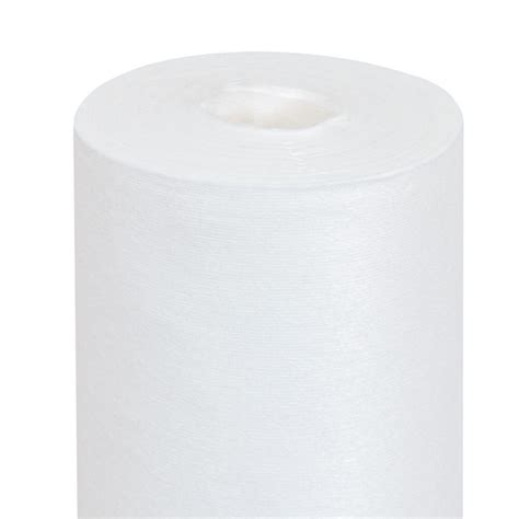 Rouleau Nappe Jetable Papier Effet Tissu Blanc 1m20x25 M