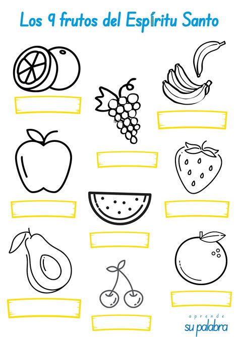 Frutos Del Espiritu Santo Para Colorear Sketch Coloring Page Sexiz Pix