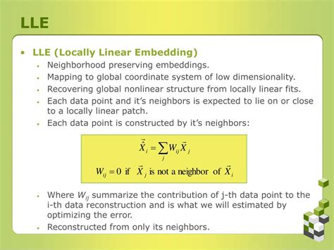 Ppt Nonlinear Dimensionality Reduction Approach Isomap Lle