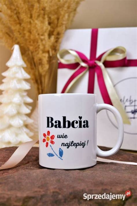 Kubek ceramiczny z nadrukiem prezent Dzień babci Otrębusy