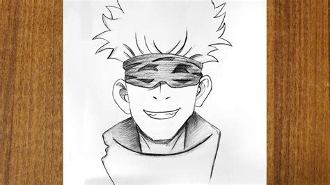 How To Draw Gojo Satoru How To Draw Anime Step By Step Easy Drawing For Beginners Youtube