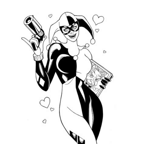 Coloriages Harley Quinn Batman Coloriages gratuits à imprimer