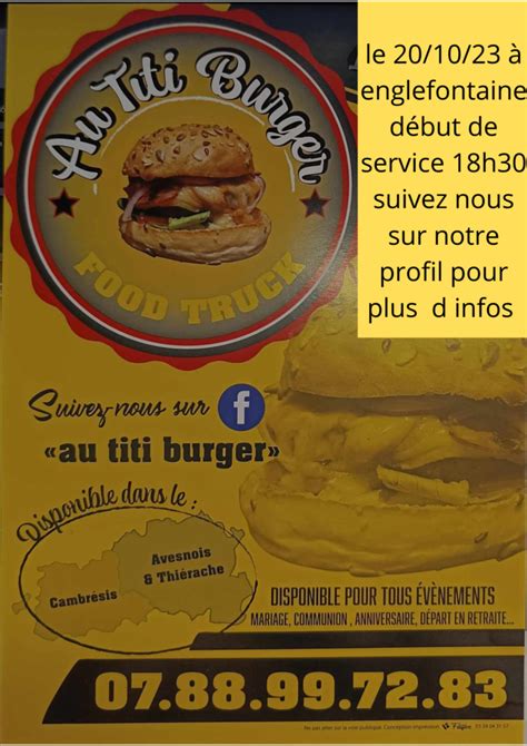 Au Titi Burger débarque à Englefontaine Englefontaine