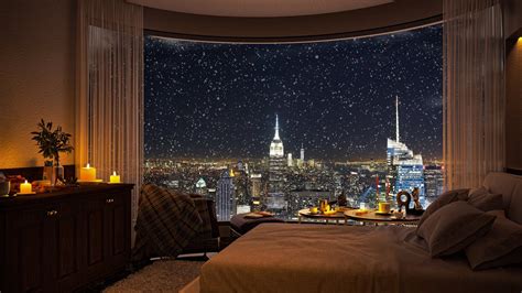 Smooth Piano Jazz In Cozy Bedroom 4K In New York Instrumental Music