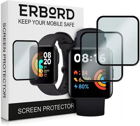 Erbord 2x Szkło Hybrydowe Do Xiaomi Redmi Watch 2 Lite Opinie i ceny