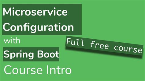 Microservice Configuration With Spring Boot 01