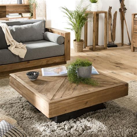 Table Basse Carr E Andrian Bois Pin Recycl Table Basse Suisses