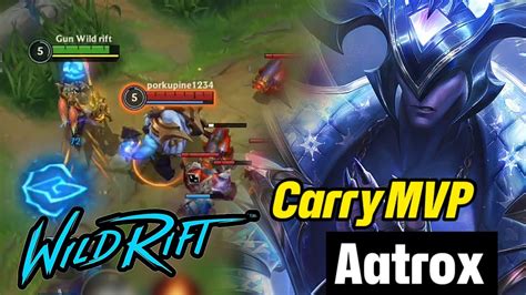 Wild Rift Aatrox Carry MVP Aatrox Vs Ornn Baron Lane Season 12 YouTube