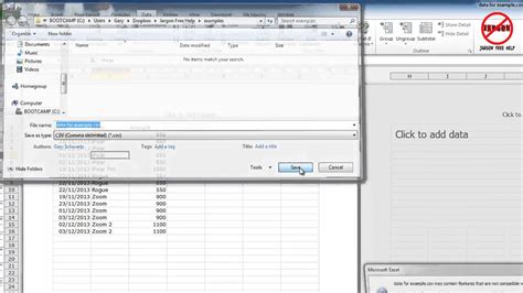 Excel How To Export Data To Csv Youtube