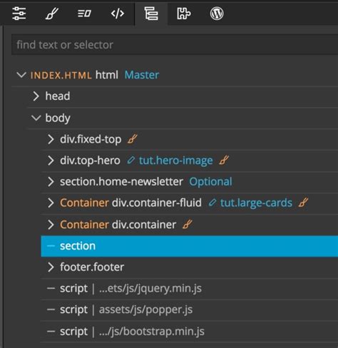 Using Master Pages In A Multi Page Project Pinegrow Web Editor