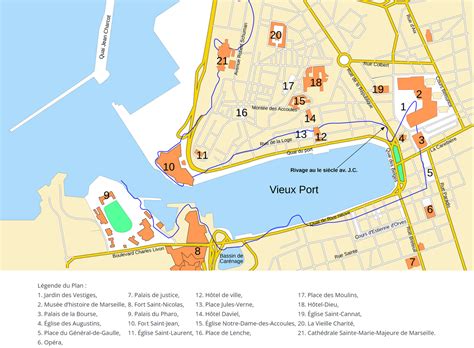 Plan Du Vieux Port De Marseille
