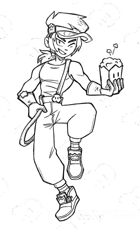 Fang Brawl Stars Coloring Pages Wonder Day Coloring Pages For